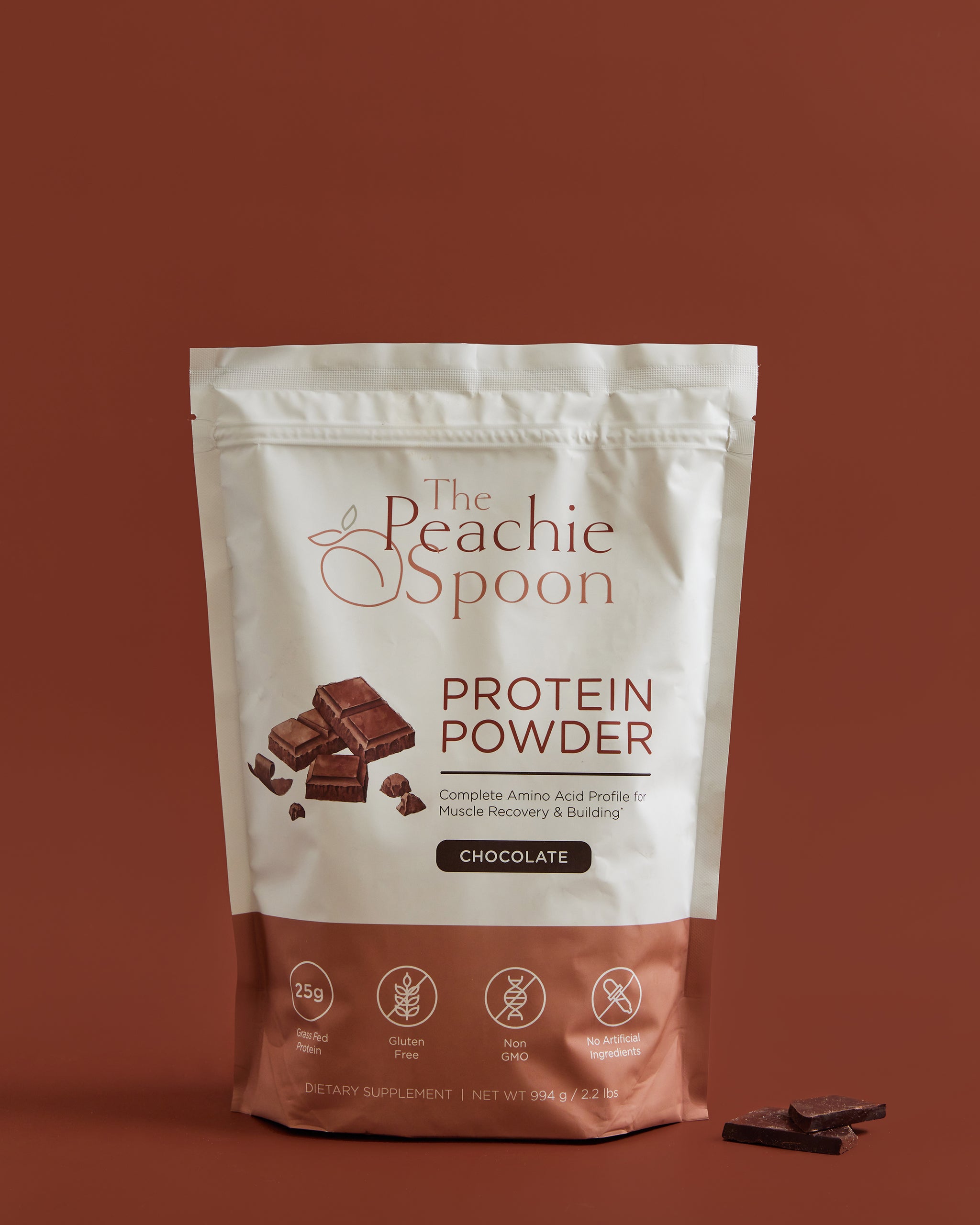 Chocolate Grass Fed Protein Powder – thepeachiespoon