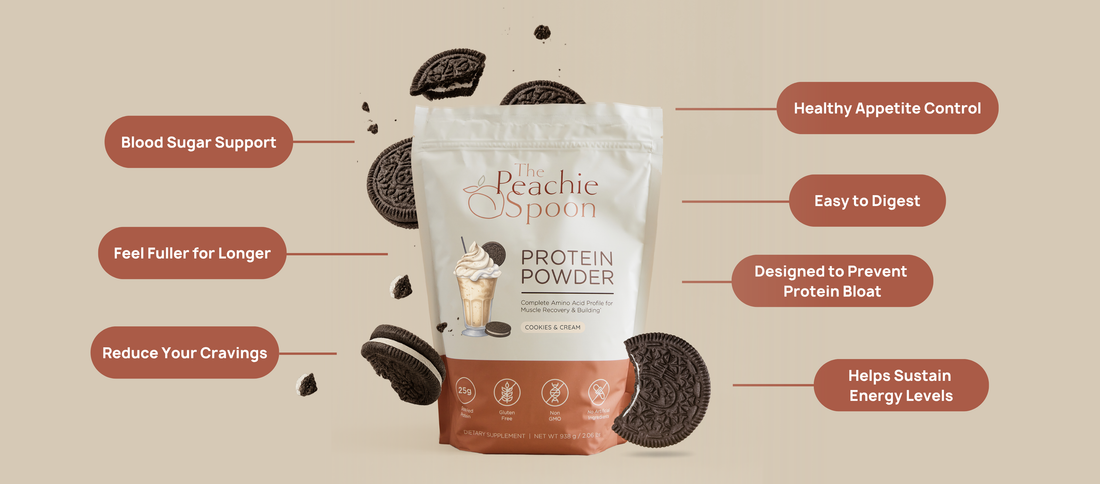 Cookies & Cream Grass Fed Protein Powder – thepeachiespoon